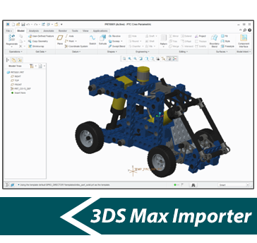 Simlab 3D Plugins - 3ds Max importer for Creo