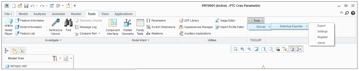 Simlab 3D Plugins - SketchUp Exporter for Creo