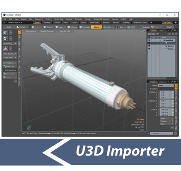 Simlab 3D Plugins - U3D importer for Modo
