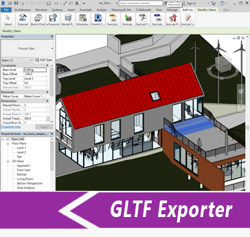 Simlab 3D Plugins - Gltf exporter for Revit