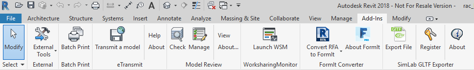 Simlab 3D Plugins - Gltf exporter for Revit