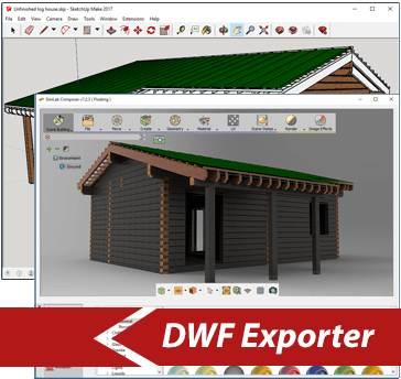 Simlab 3D Plugins - DWF exporter for SketchUp