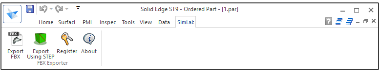 Simlab 3D Plugins - FBX exporter for Solid Edge