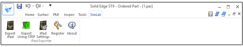 Simlab 3D Plugins - Android/ipad exporter for Solid Edge