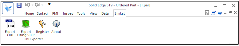 Simlab 3D Plugins - OBJ importer for SolidEdge
