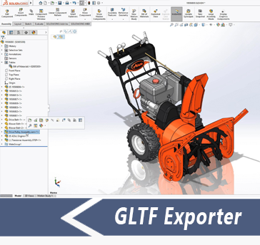 Simlab 3D Plugins - Gltf exporter for SolidWorks