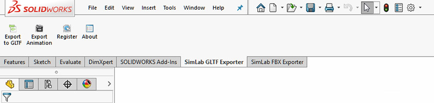 Simlab 3D Plugins - Gltf exporter for SolidWorks