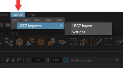 Simlab 3D Plugins - USDZ importer for Maya