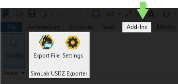 Simlab 3D Plugins - USDZ exporter for Revit