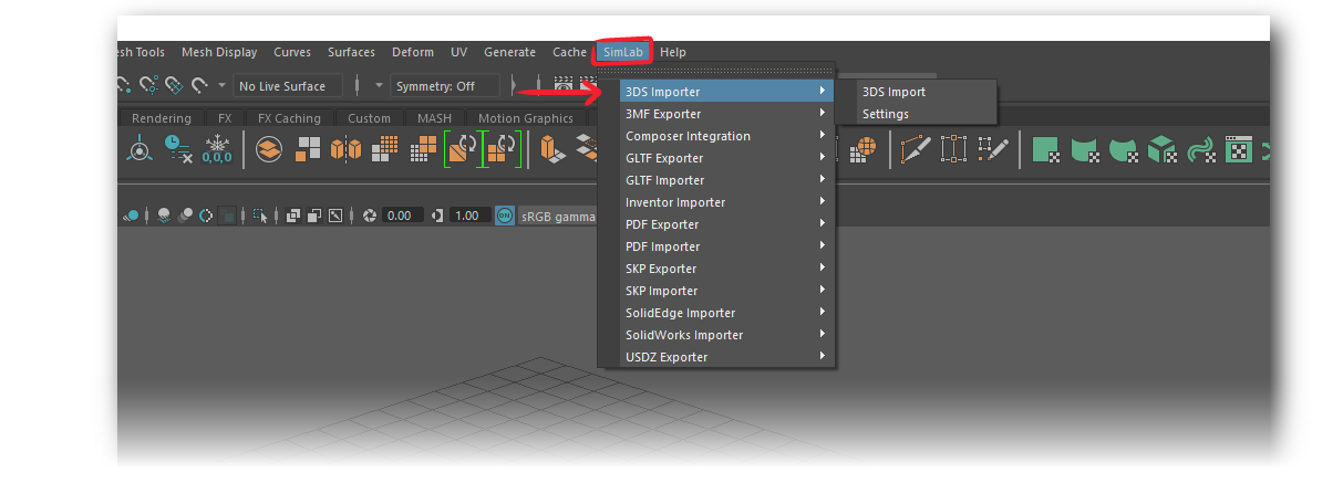 Simlab 3D Plugins - 3ds Max importer for Maya